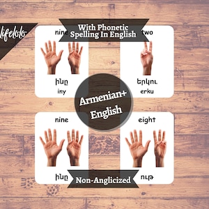 ARMENIAN Numbers, Counting Flashcards, Learn Armenian, Toddler Games ...