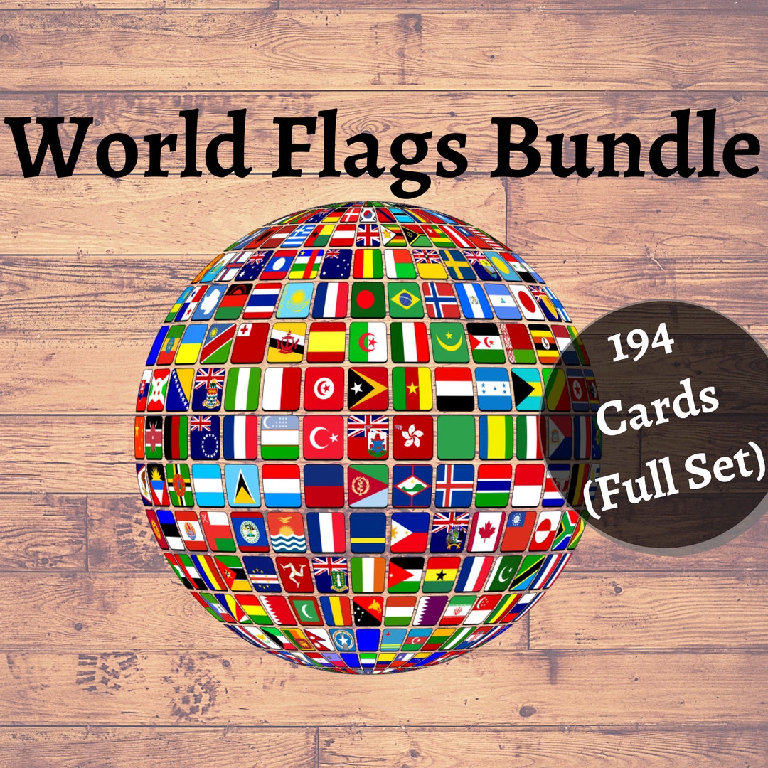 Flags of the World | Flash Cards, Printable World Flags, Montessori ...