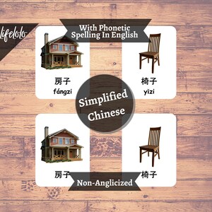 First Words SIMPLIFIED CHINESE Version English Bilingual Cards 48 ...
