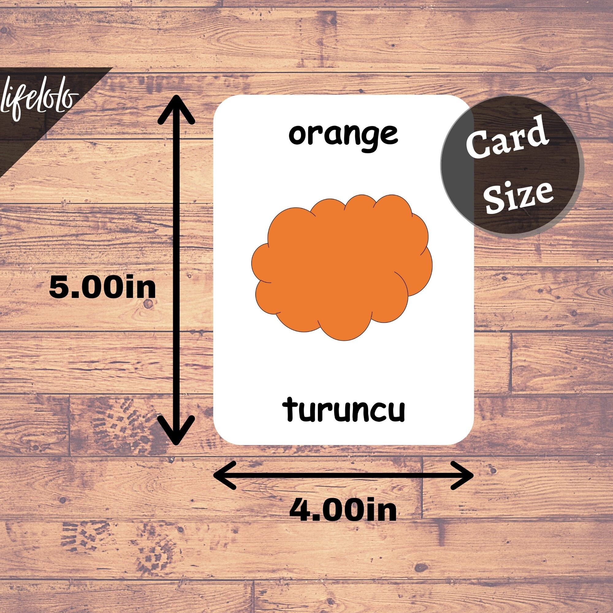 Colors TURKISH Version | English Bilingual Cards | Flash Cards ...