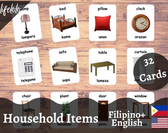 Filipino Flash Cards - Etsy