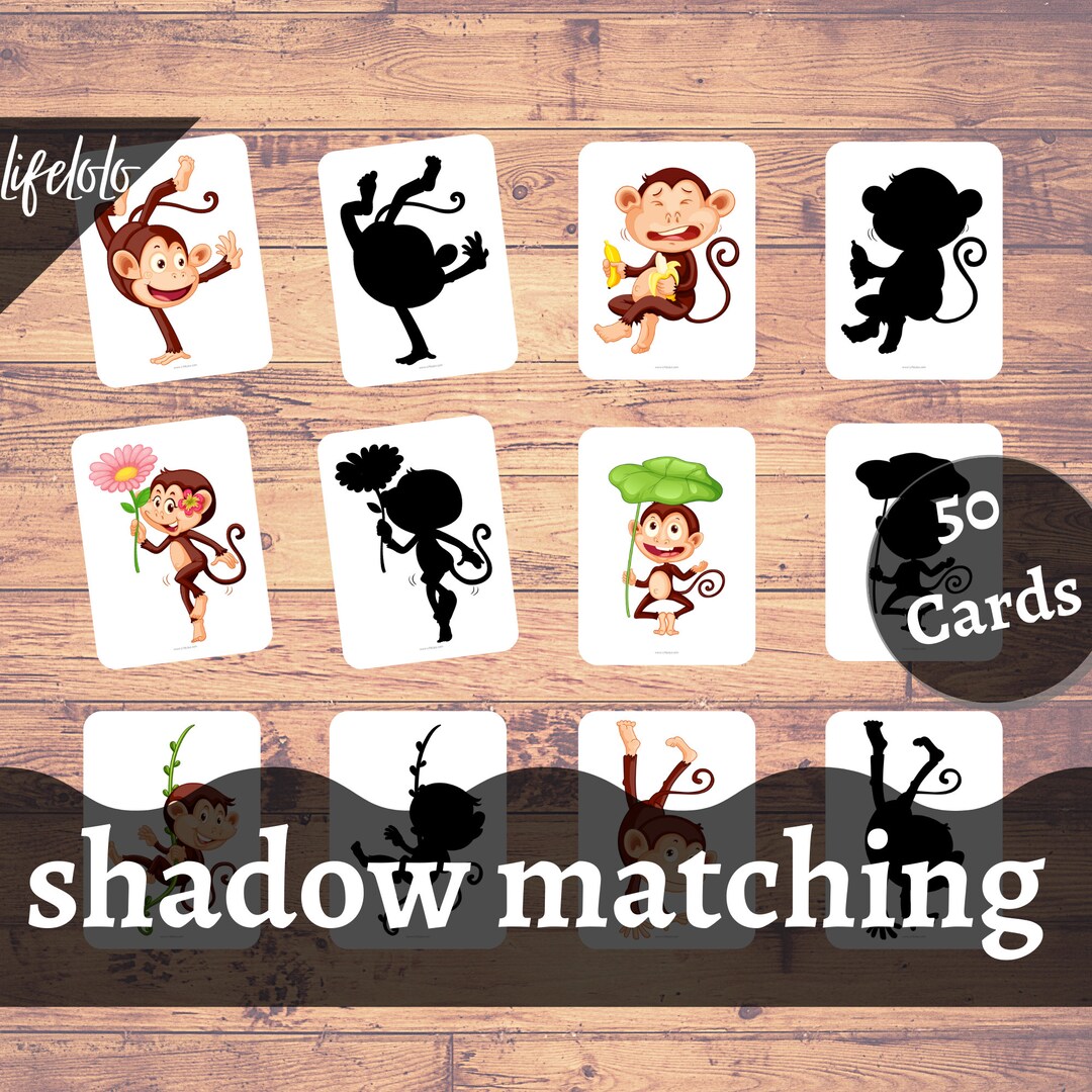 Shadow Matching Game for Kids | Matching Activity | Pattern Matching ...