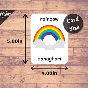 Weather Cards in FILIPINO | Tagalog Flash Cards | English Bilingual ...