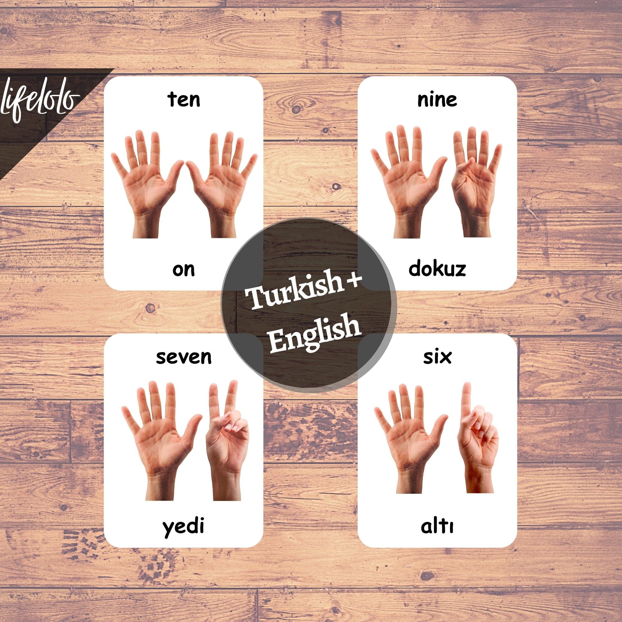 TURKISH Numbers, Counting Flashcards, Learn Turkish, Toddler Games ...