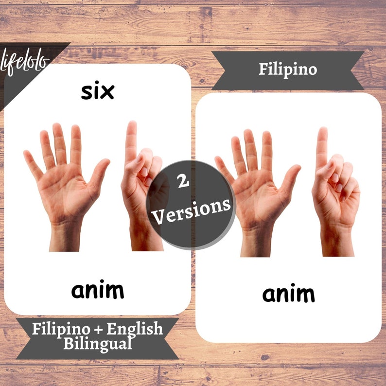 Filipino Counting 11 Counting Flashcards Tagalog Counting - Etsy