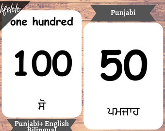 Punjabi Numbers 1 100 Chart