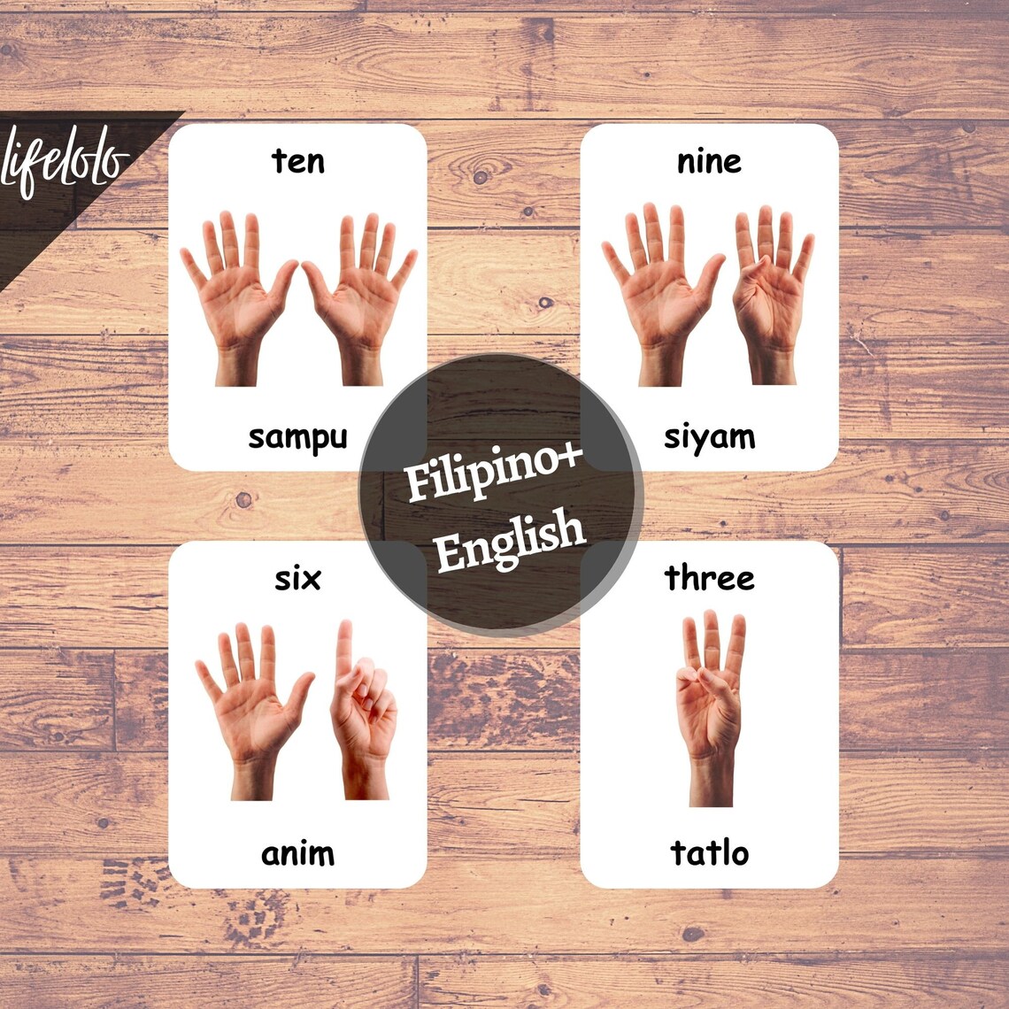 Filipino Counting 11 Counting Flashcards Tagalog Counting - Etsy Canada