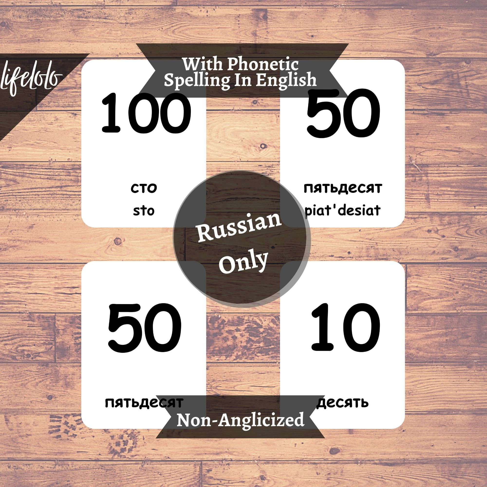 Russian Numbers, 30 Flash Cards, Toddler Games, Montessori Math, Math ...
