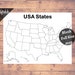 United States Map, Flash Cards, 50 States Montessori Cards, 3 Part Card ...