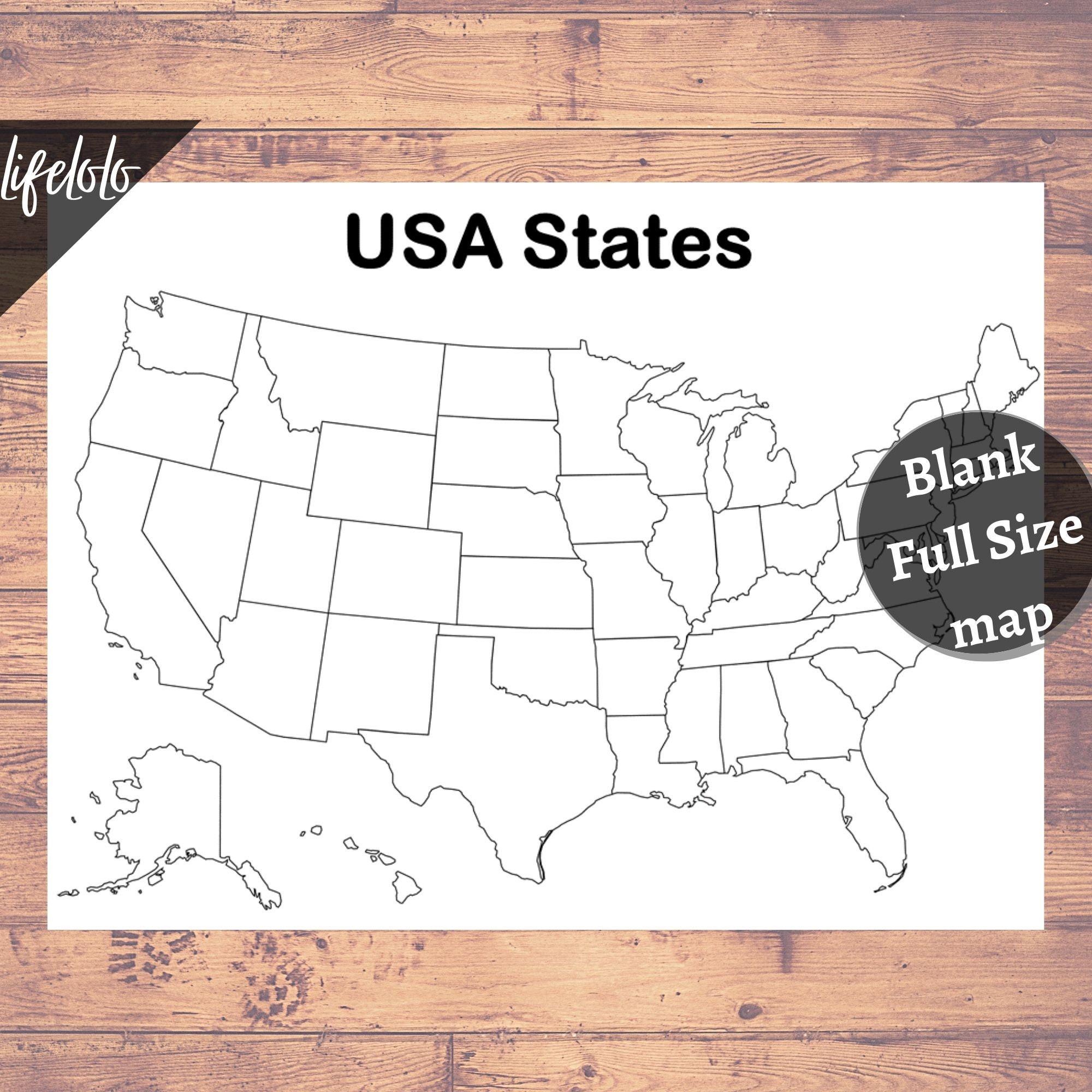 United States Map Flash Cards 50 States Montessori Cards 3 - Etsy Canada