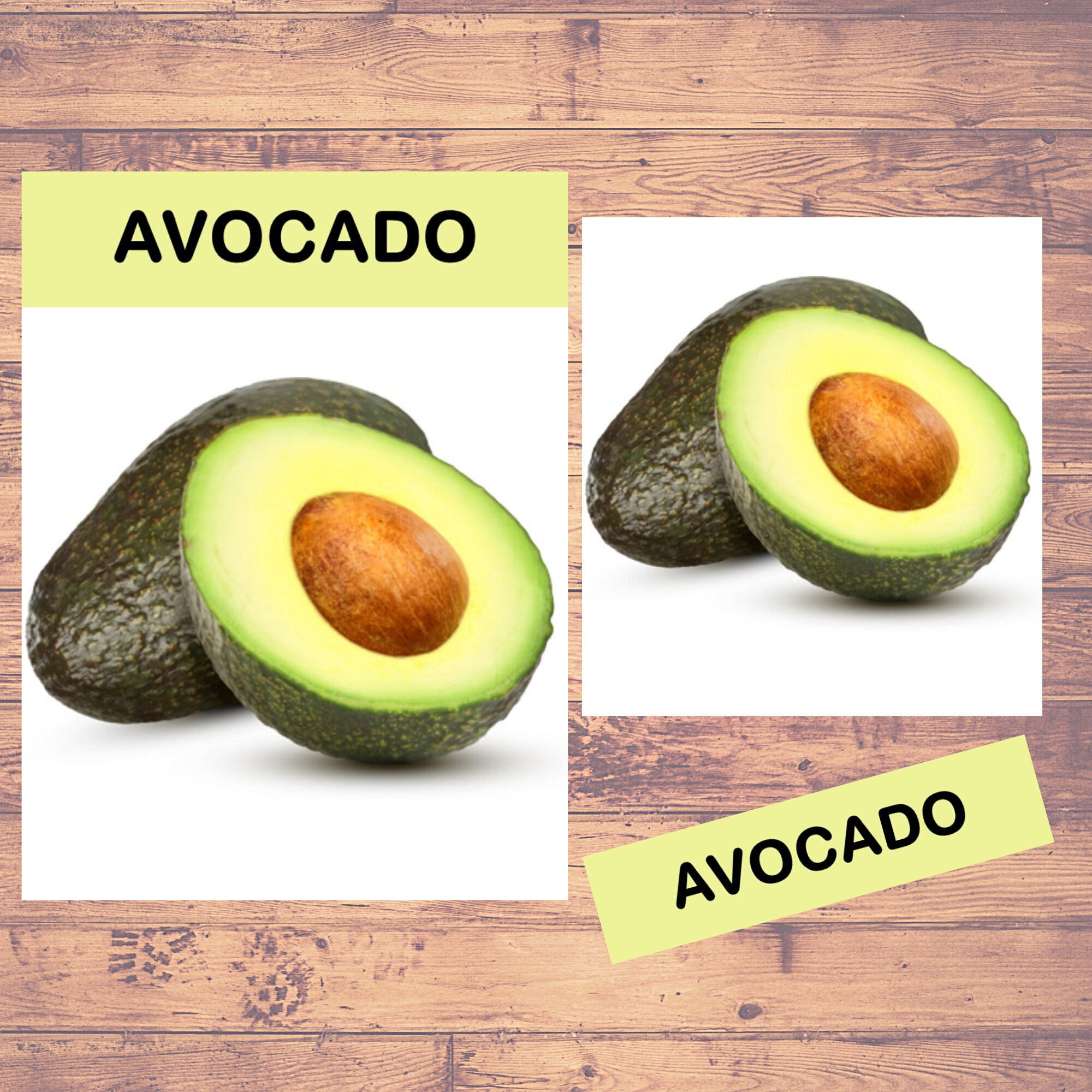 FRUITS real Pictures 45 Flash Cards Montessori Materials - Etsy