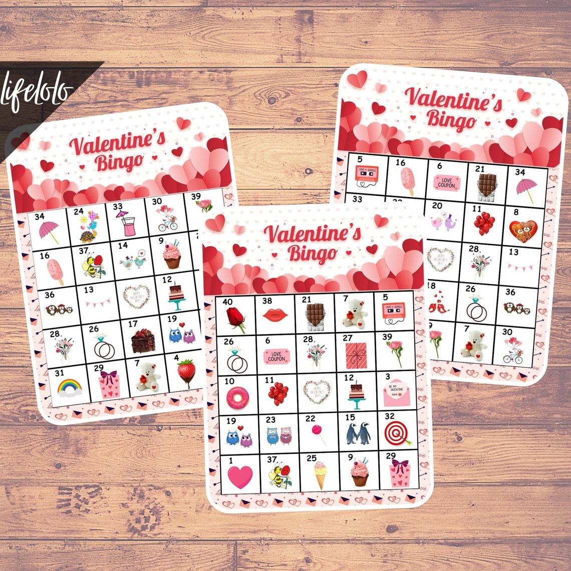 Printable Valentine Bingo Game School Valentine Party Games - Etsy