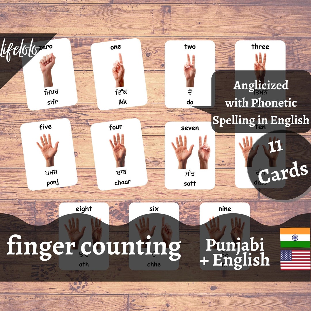 PUNJABI Numbers, Counting Flashcards, Learn Punjabi, Toddler Games ...