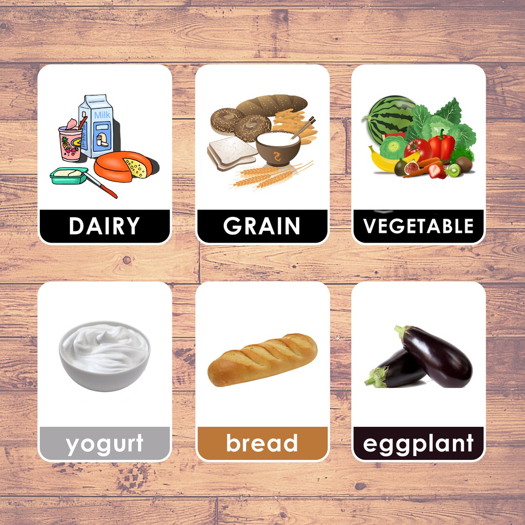Food Group (42 Cards) - Sorting Cards | Montessori | Homeschooling ...