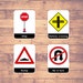 Traffic Signs 41 Flash Cards Montessori Cards, Three Part Cards ...