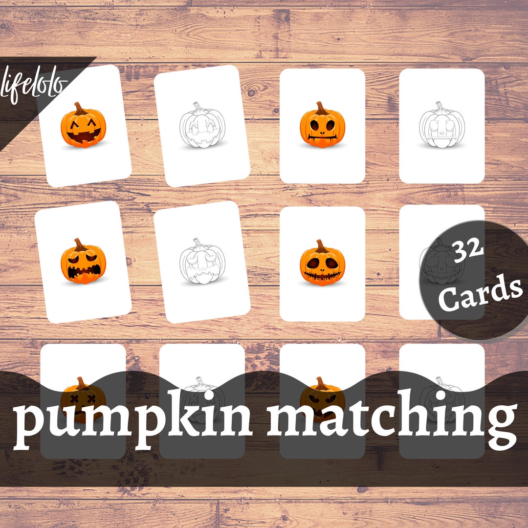 HALLOWEEN GAME, Flash Card, Pumpkin Shadow Matching, Fall Busy Book ...