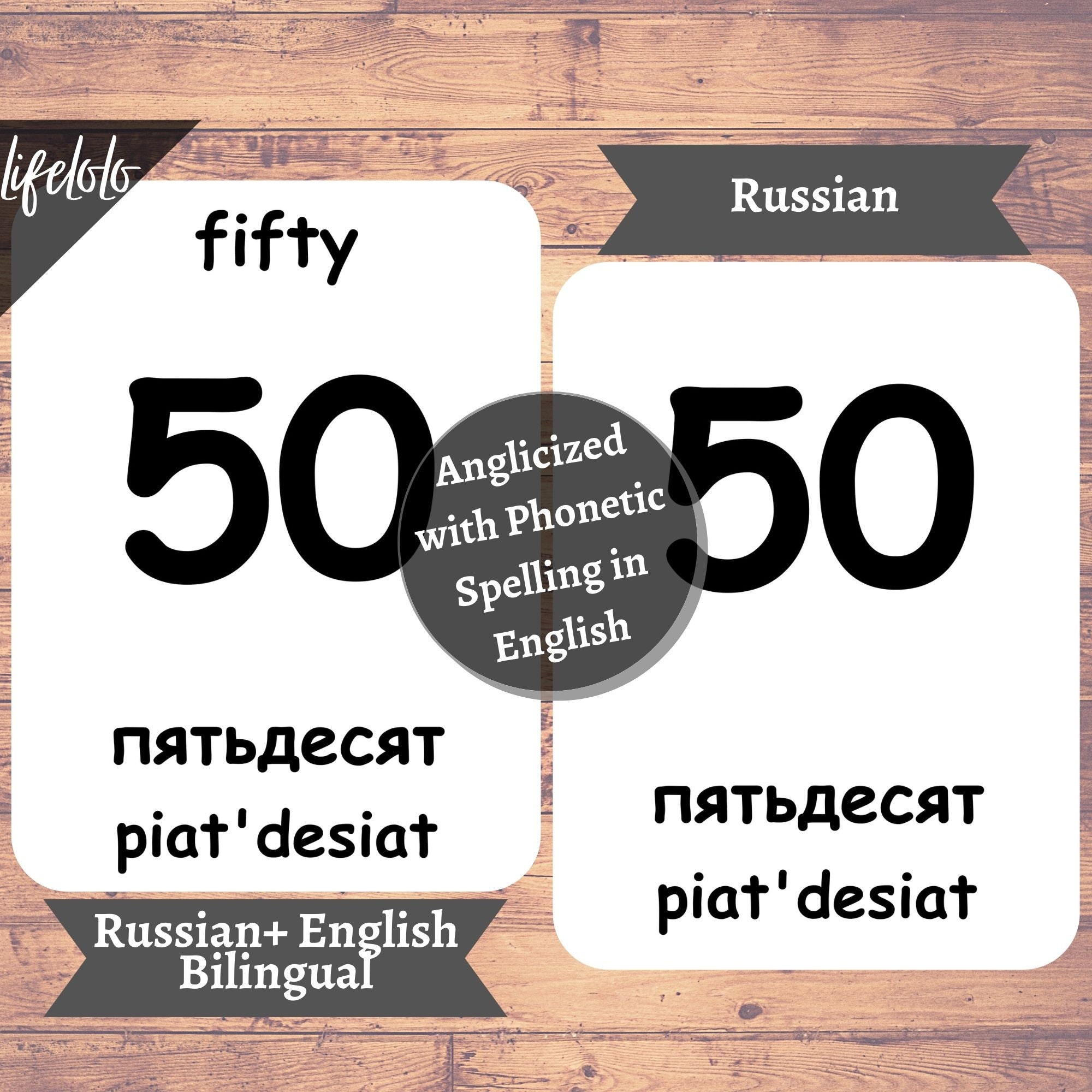 Russian Numbers, 30 Flash Cards, Toddler Games, Montessori Math, Math ...