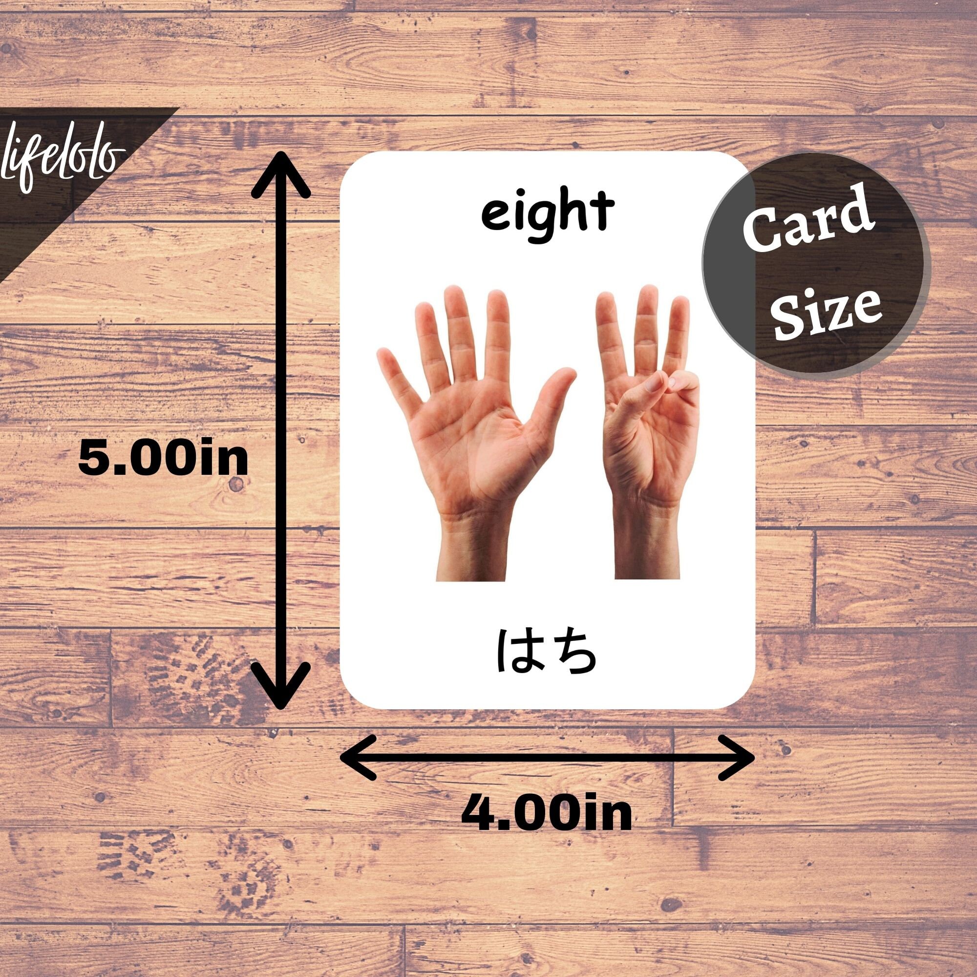 Japanese Number Flashcards: Montessori Counting Cards (digital Download ...