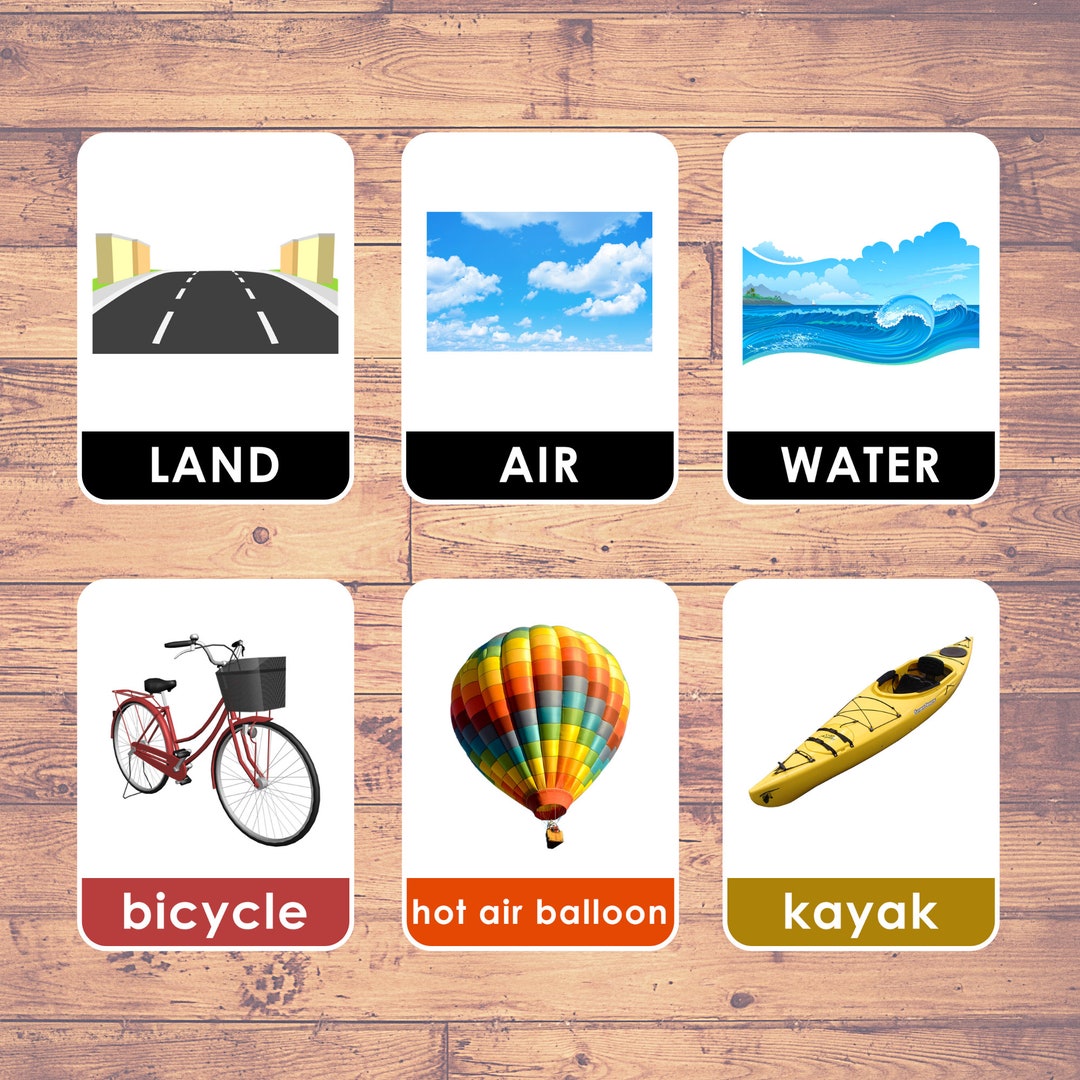 Land Air or Water? (30 Cards) - Sorting Cards | Montessori ...