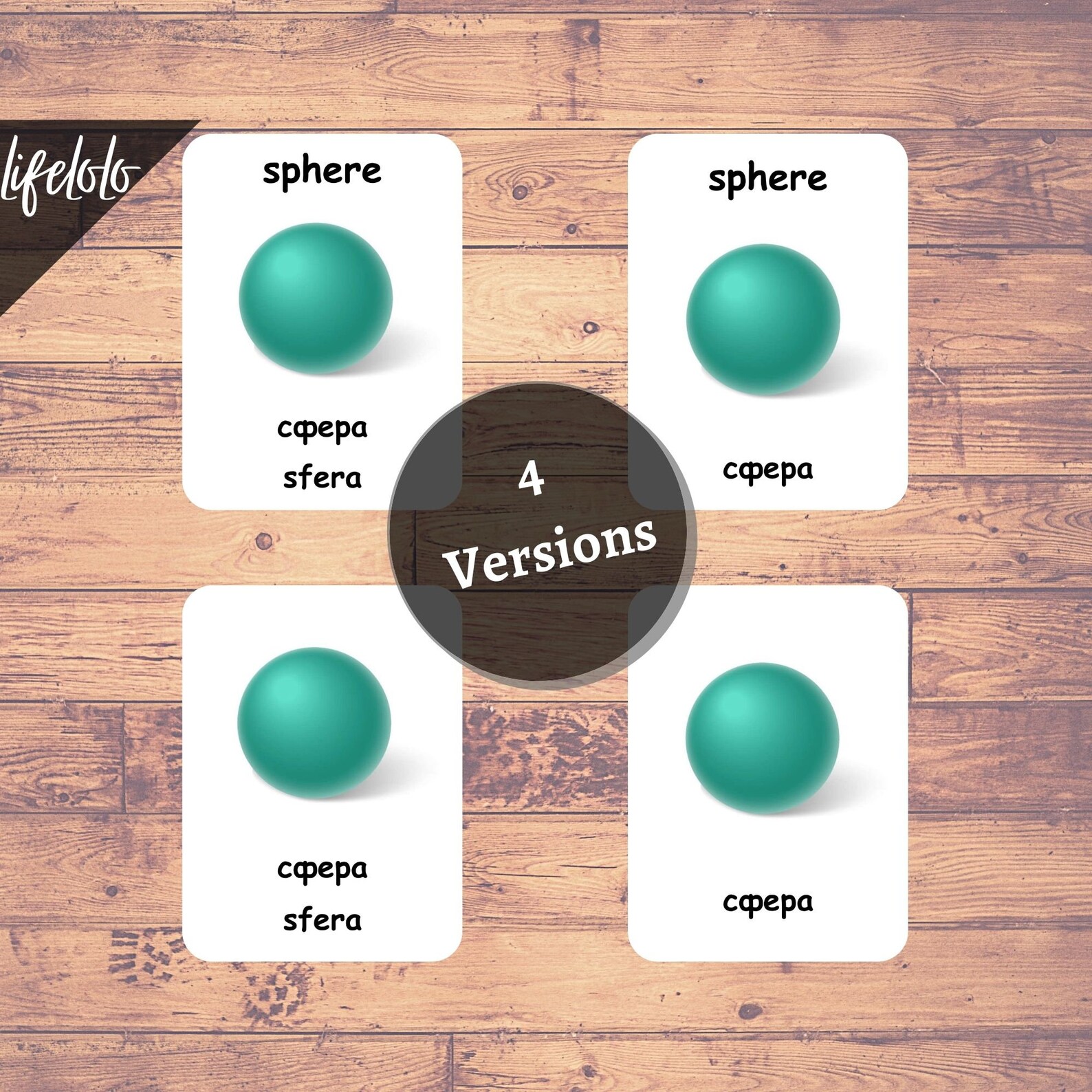 Shapes RUSSIAN Flash Cards | English Bilingual Cards | Geometric Shapes ...