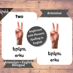 ARMENIAN Numbers, Counting Flashcards, Learn Armenian, Toddler Games ...