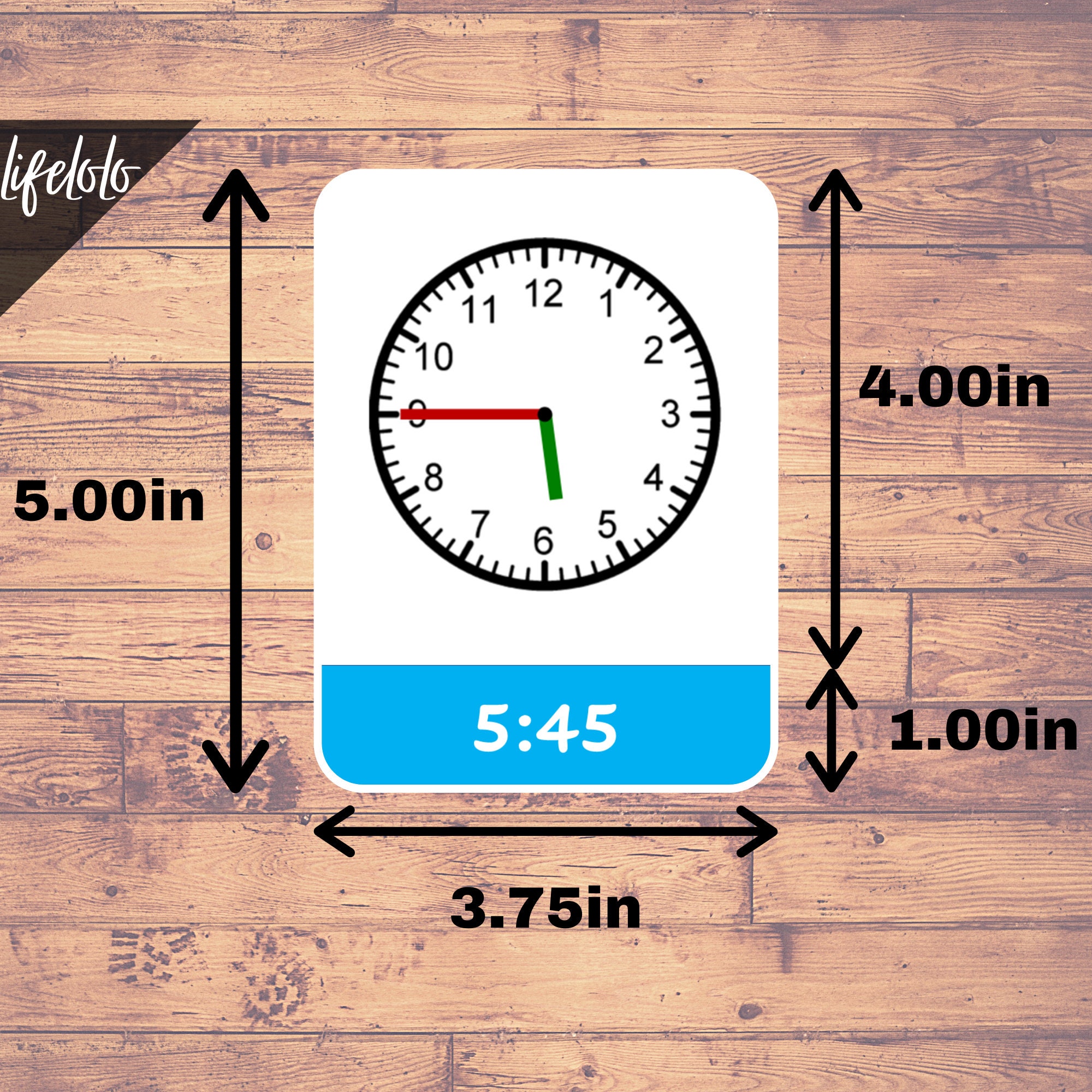 Time Telling - 48 Flash Cards | Telling Time | Montessori Activity | 3 ...