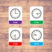 Time Telling 48 Flash Cards Telling Time Montessori Activity 3 Part ...