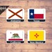 United States Flags, State Flash Cards, Montessori Cards, 3 Part Card ...