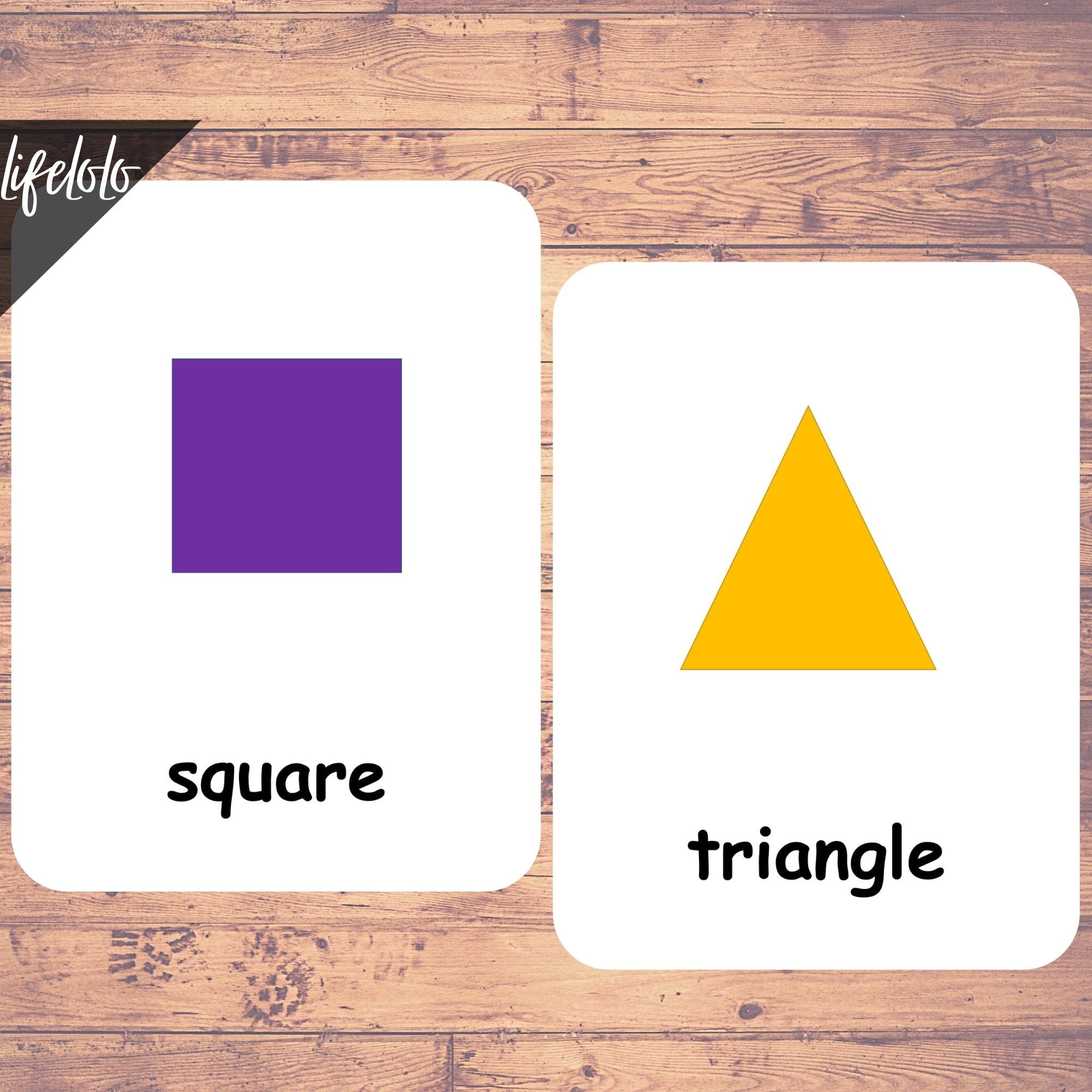 2D Geometric Shapes - Flash Cards | 18 Montessori Cards | Homeschooling ...