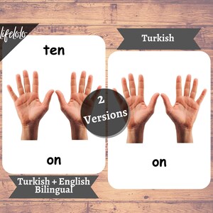 TURKISH Numbers, Counting Flashcards, Learn Turkish, Toddler Games ...