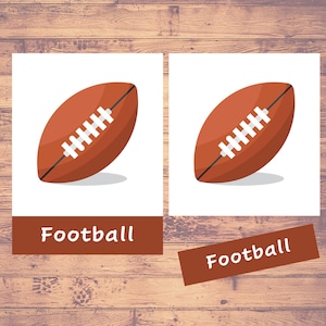 Sport Balls Flash Cards | 26 Montessori Cards | Early Elementary ...