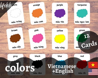 Days of the Week | VIETNAMESE | English Bilingual Cards | 12 Vietnamese ...