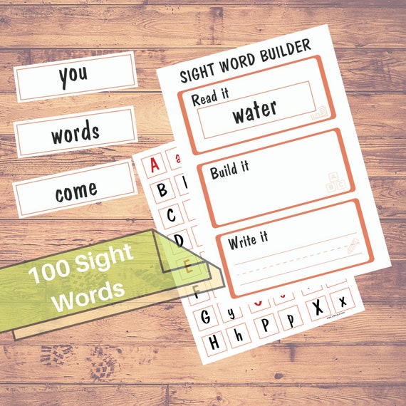 Fry Sight Words Printable Spelling Game Language Writing - Etsy