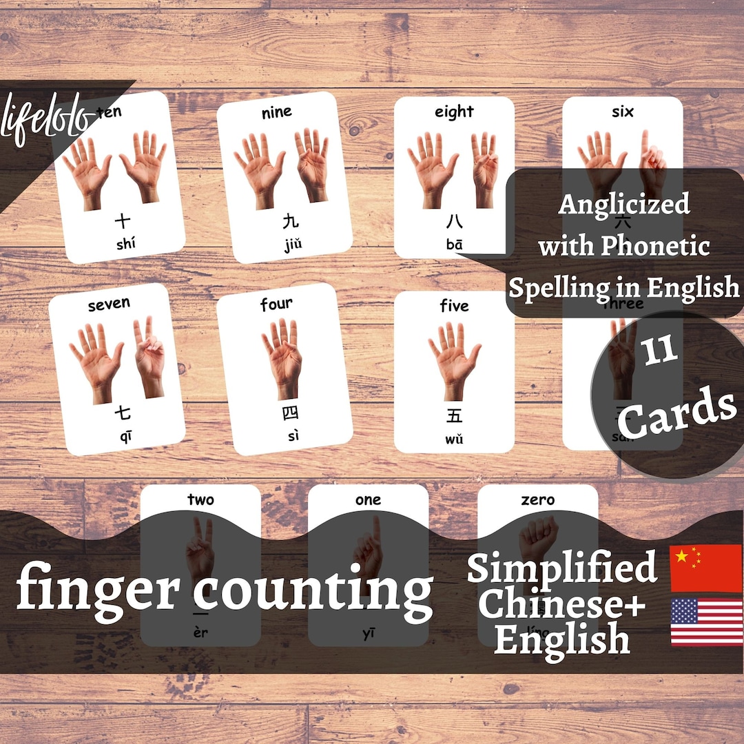 CHINESE (simplified) Numbers, Counting Flashcards, Learn Chinese ...