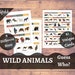 Farm Animals Guess Who Printable Template | Printable Guess Who Insert ...