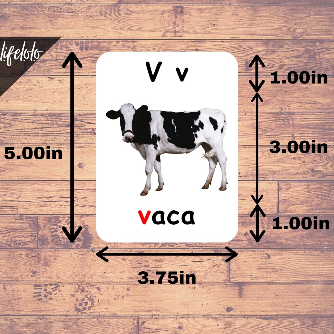 Spanish Alphabets Flash Cards Spanish Montessori Cards 3 | Etsy