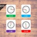 Time Telling 48 Flash Cards Telling Time Montessori Activity 3 Part ...