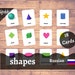 Shapes RUSSIAN Flash Cards | English Bilingual Cards | Geometric Shapes ...