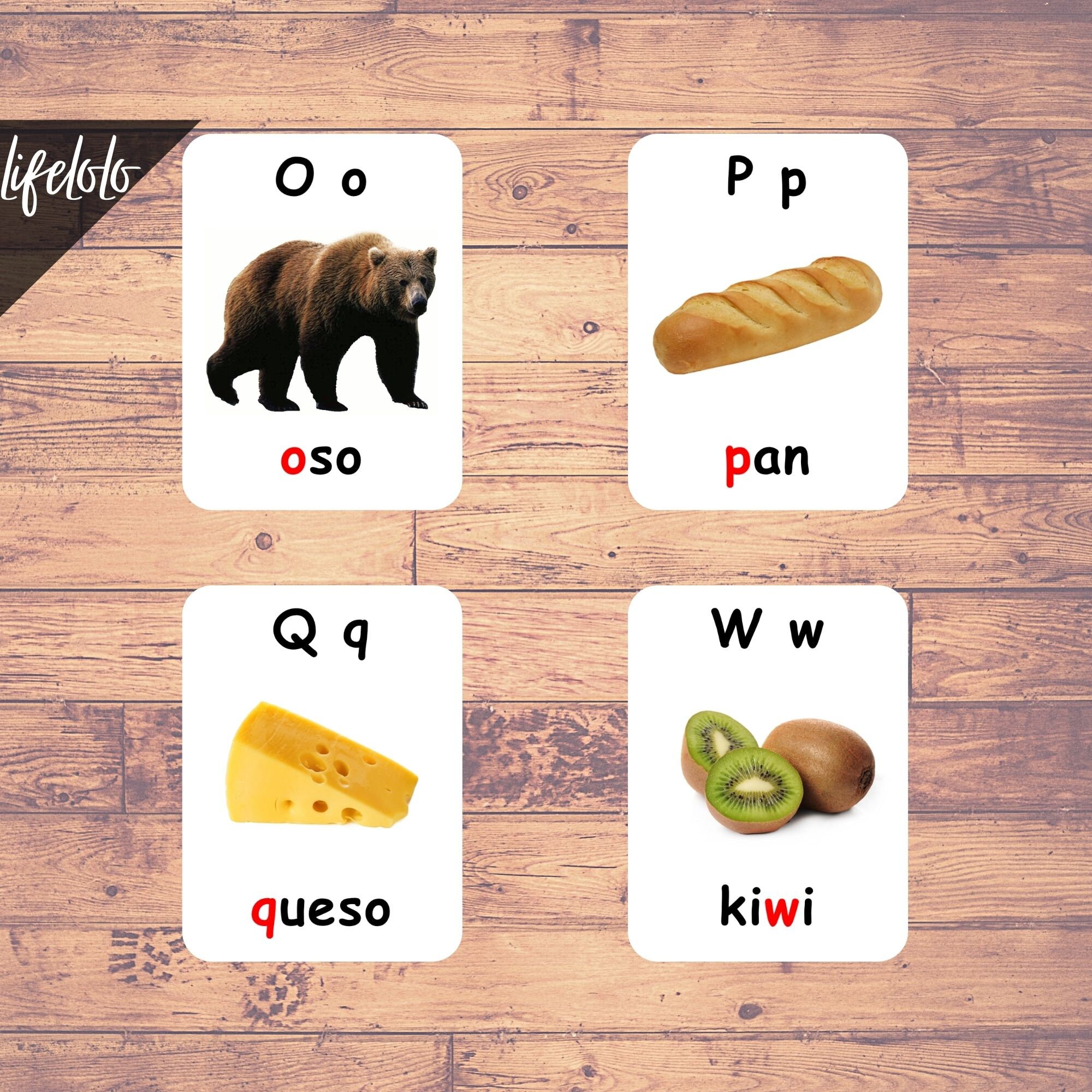 Spanish Alphabets Flash Cards Spanish Montessori Cards 3 | Etsy