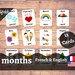 French Laminated Flash Cards | Handmade Flash Cards | Laminated Three ...