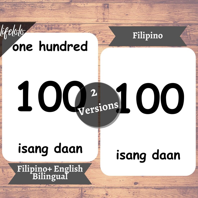 Numbers in Filipino 30 Cards Tagalog Flash Cards - Etsy