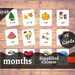 Months of the Year Simplified CHINESE Flash Cards, 12 Bilingual Cards ...