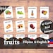 Filipino Fruits, English Bilingual Cards, Tagalog Flash Cards ...