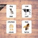 Animal Babies Flash Cards, Montessori Cards, Nursery Printable ...