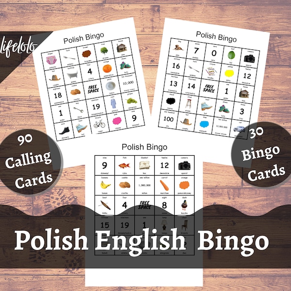Polish Bingo - Etsy