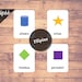 Shapes FILIPINO Flash Cards | English Bilingual Cards | Geometric ...