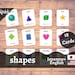 Shapes JAPANESE Flash Cards English Bilingual Cards Geometric Shapes ...