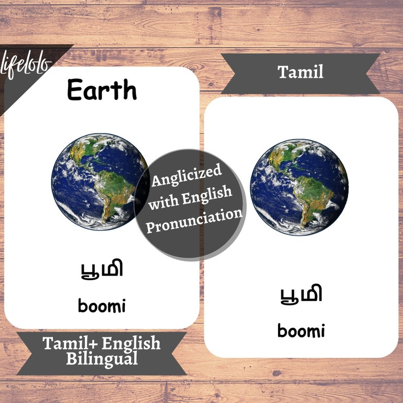 Solar System TAMIL Flash Cards Montessori Cards Tamil - Etsy UK