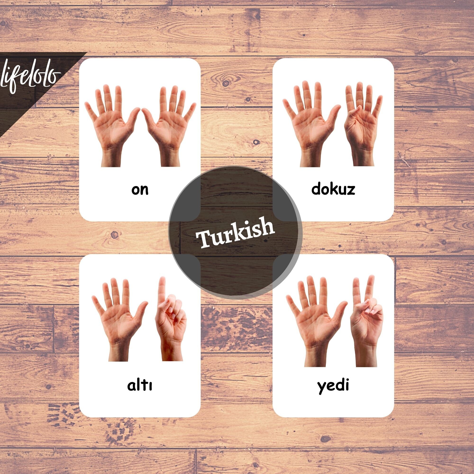 TURKISH Numbers, Counting Flashcards, Learn Turkish, Toddler Games ...