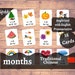 Months of the Year Traditional CHINESE Flash Cards, 12 Bilingual Cards ...